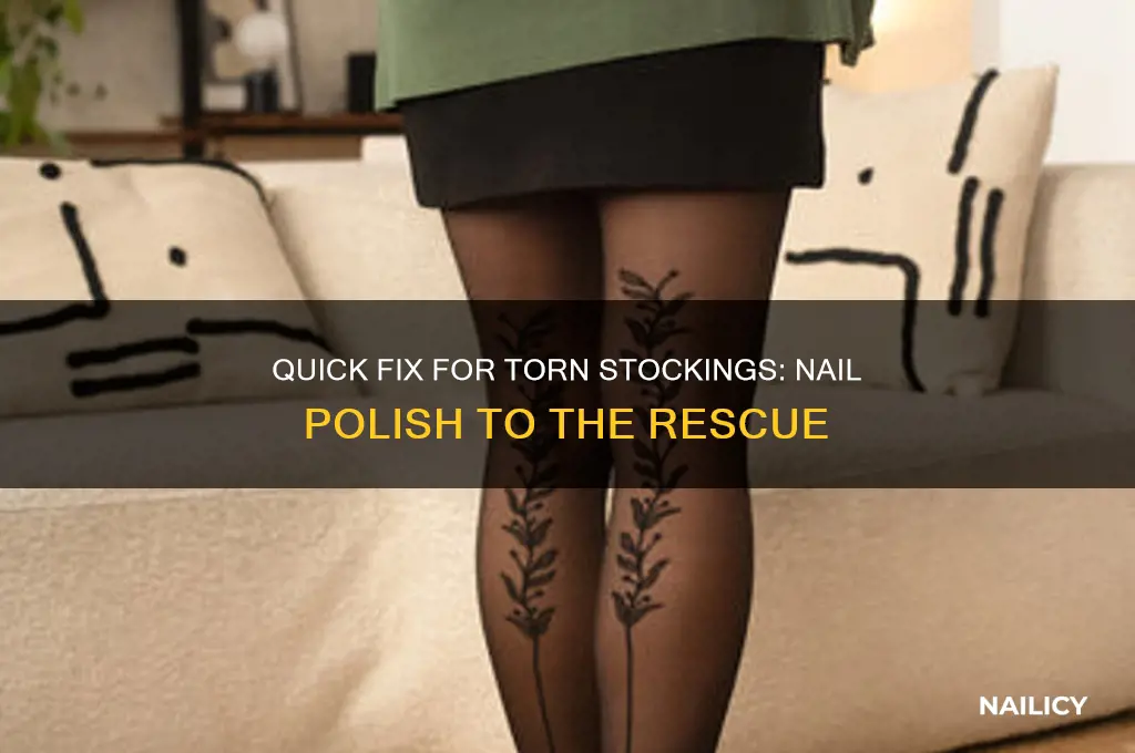 Quick Fix For Torn Stockings: Nail Polish To The Rescue | Nailicy
