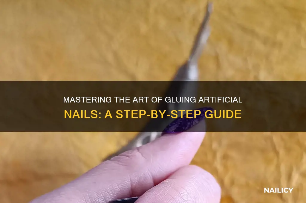 Mastering The Art Of Gluing Artificial Nails: A Step-By-Step Guide ...