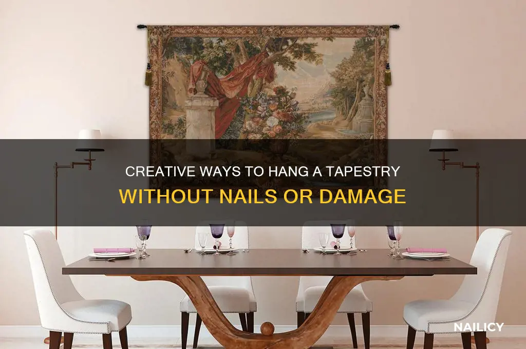 Creative Ways To Hang A Tapestry Without Nails Or Damage | Nailicy
