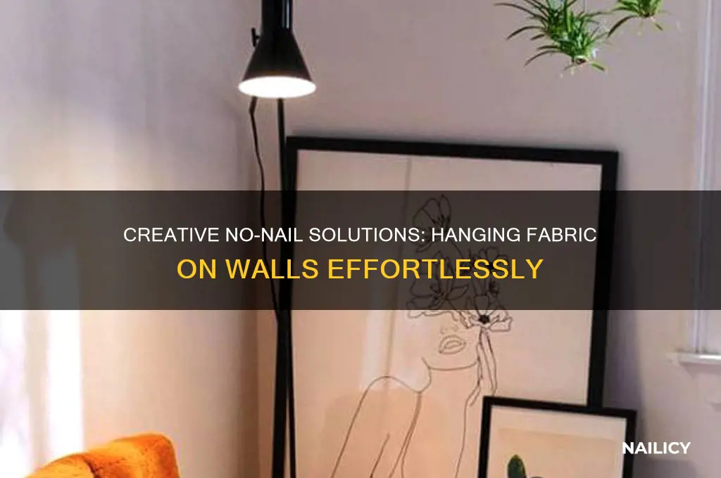 Creative No-Nail Solutions: Hanging Fabric On Walls Effortlessly | Nailicy