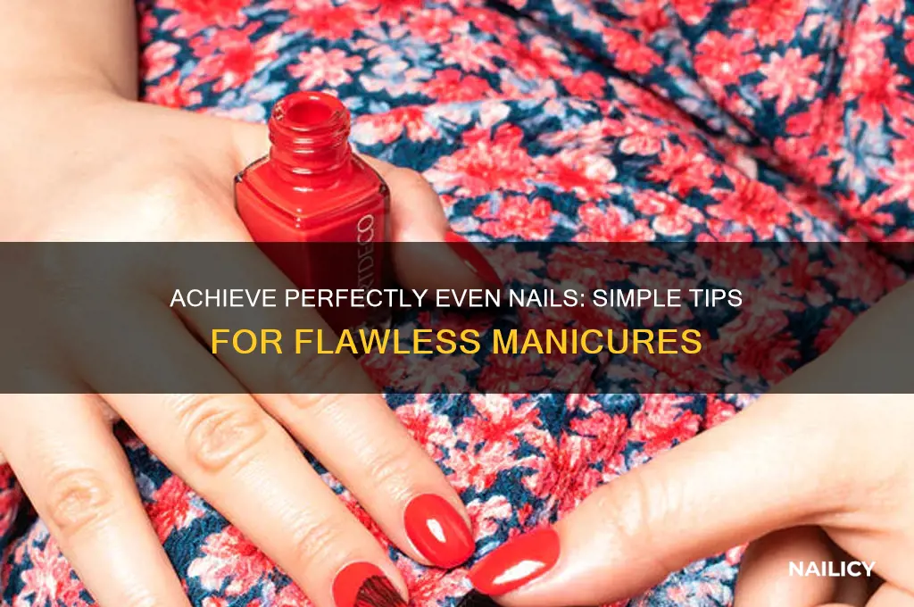 Achieve Perfectly Even Nails: Simple Tips For Flawless Manicures | Nailicy