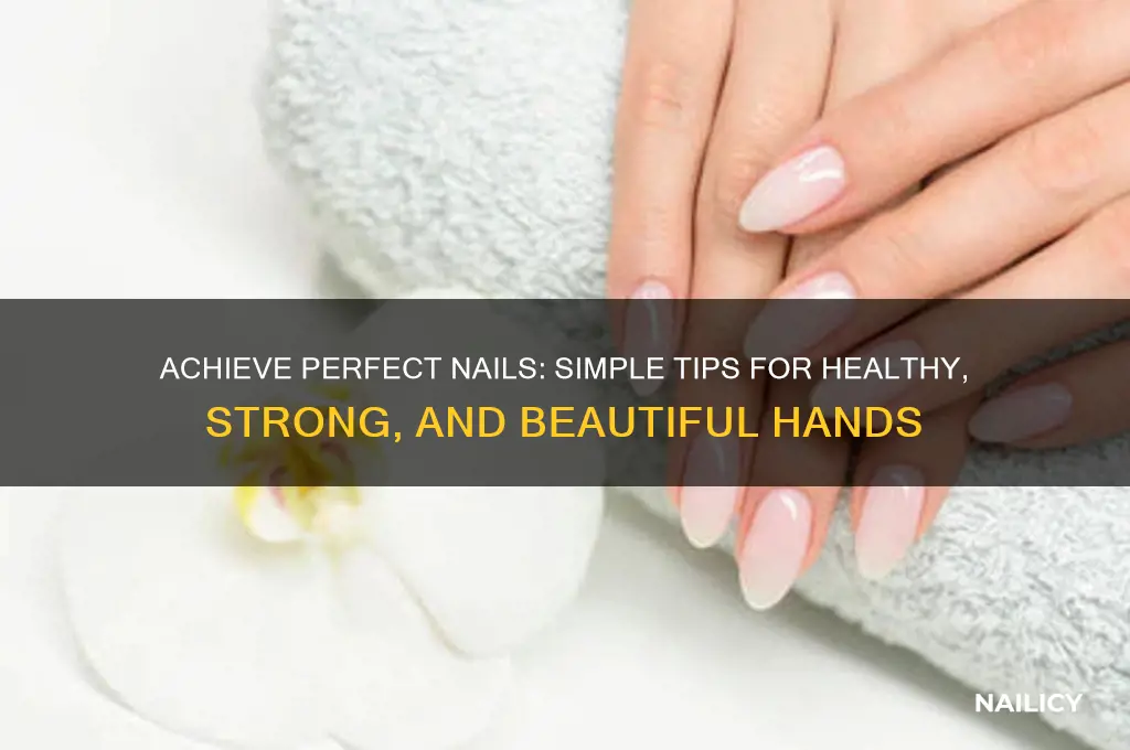 Achieve Perfect Nails: Simple Tips For Healthy, Strong, And Beautiful ...