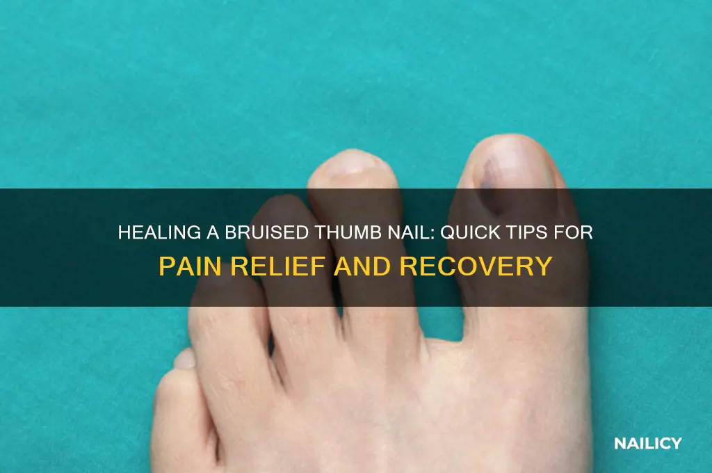 Healing A Bruised Thumb Nail: Quick Tips For Pain Relief And Recovery ...