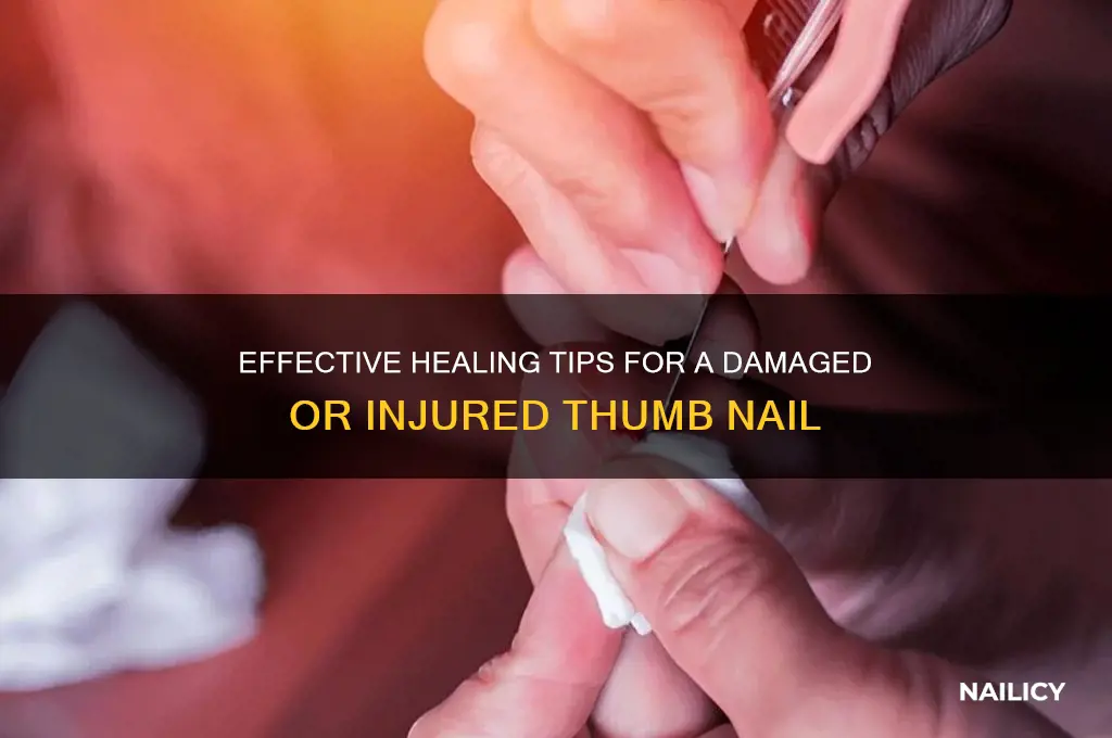 Effective Healing Tips For A Damaged Or Injured Thumb Nail | Nailicy