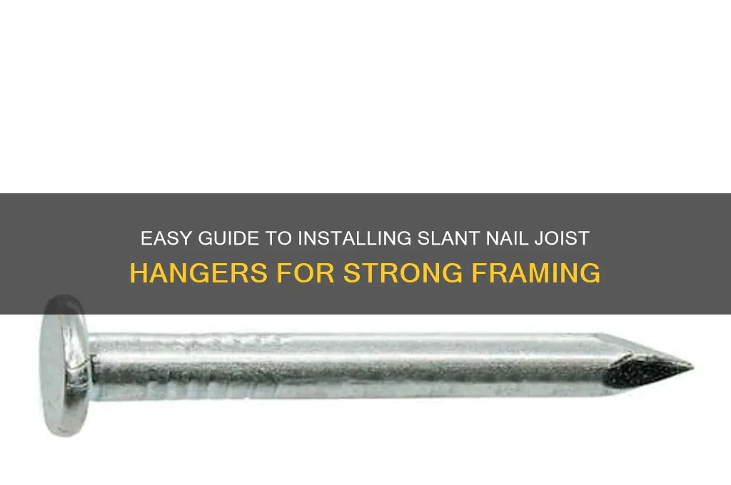 Easy Guide To Installing Slant Nail Joist Hangers For Strong Framing ...
