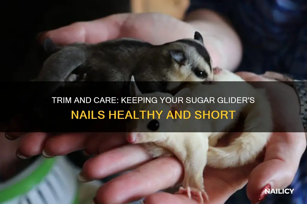 Trim And Care: Keeping Your Sugar Glider's Nails Healthy And Short ...
