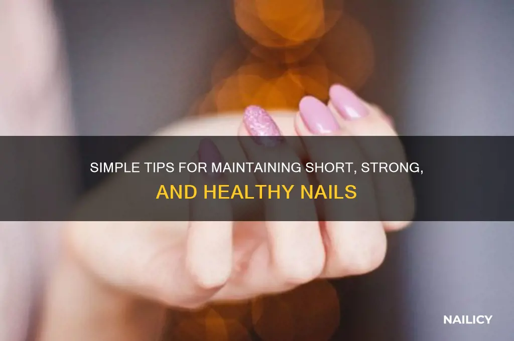 Simple Tips For Maintaining Short, Strong, And Healthy Nails | Nailicy