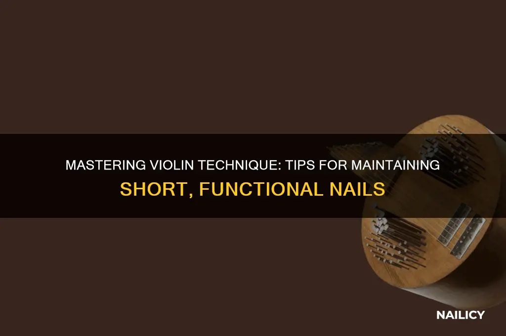 Mastering Violin Technique: Tips For Maintaining Short, Functional ...