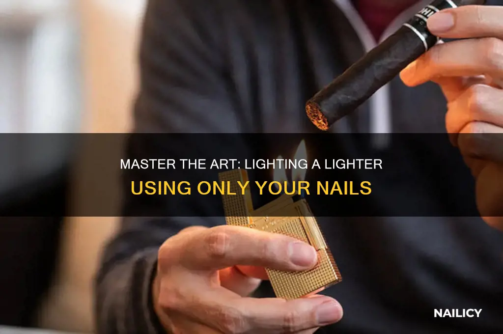 Master The Art: Lighting A Lighter Using Only Your Nails | Nailicy
