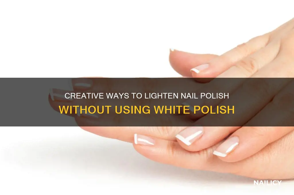 Creative Ways To Lighten Nail Polish Without Using White Polish | Nailicy