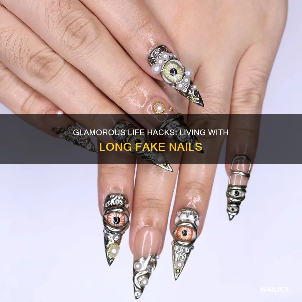 Glamorous Life Hacks: Living With Long Fake Nails | Nailicy