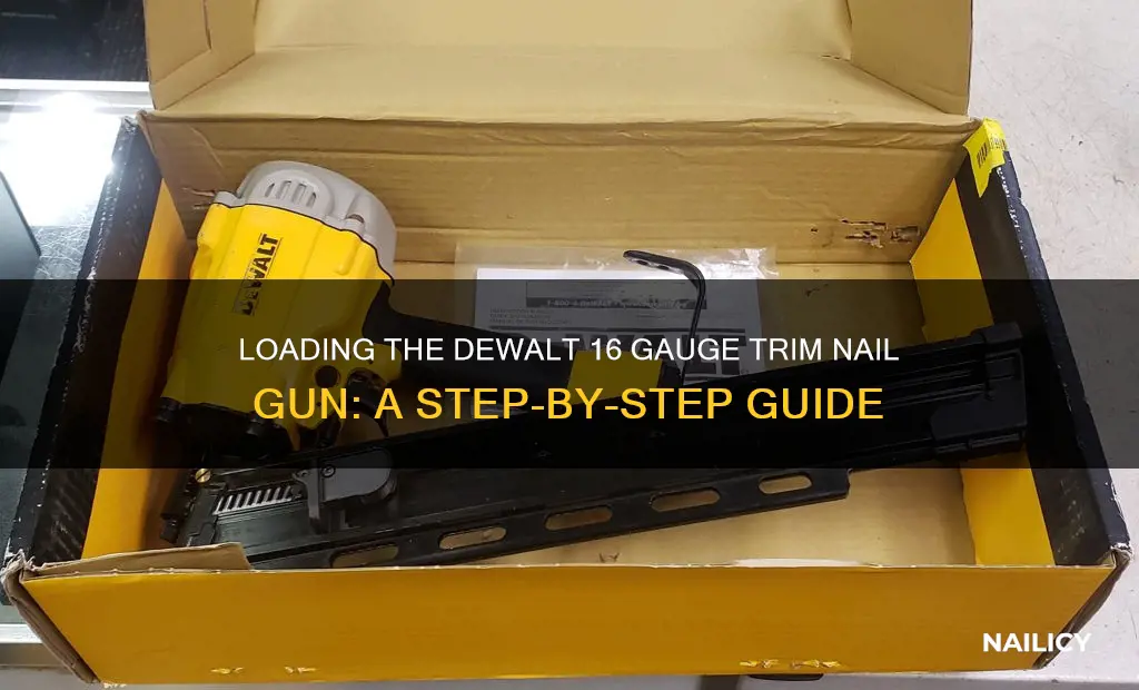 Loading The Dewalt 16 Gauge Trim Nail Gun: A Step-By-Step Guide | Nailicy