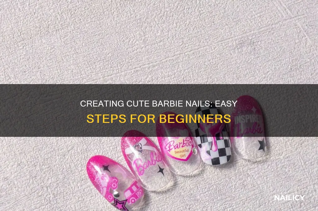 Creating Cute Barbie Nails: Easy Steps For Beginners | Nailicy