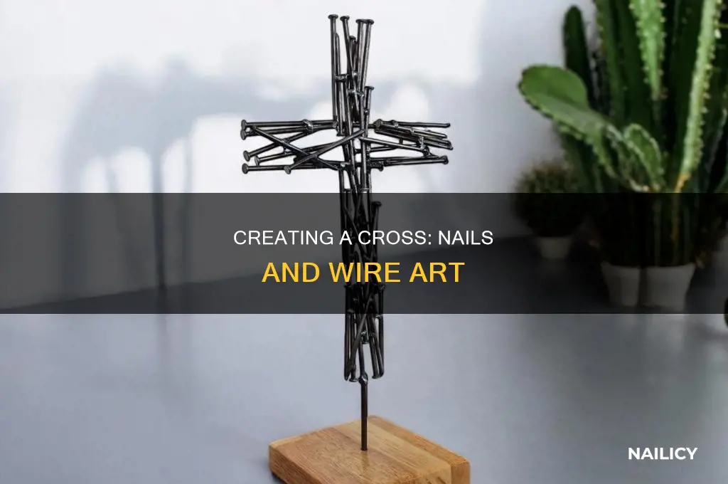 Creating A Cross: Nails And Wire Art | Nailicy