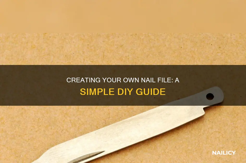 Creating Your Own Nail File: A Simple Diy Guide | Nailicy