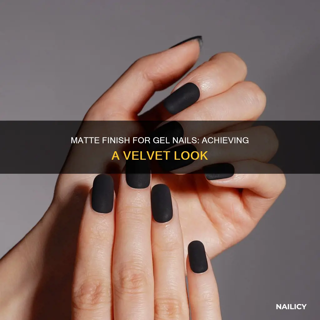 Matte Finish For Gel Nails: Achieving A Velvet Look | Nailicy