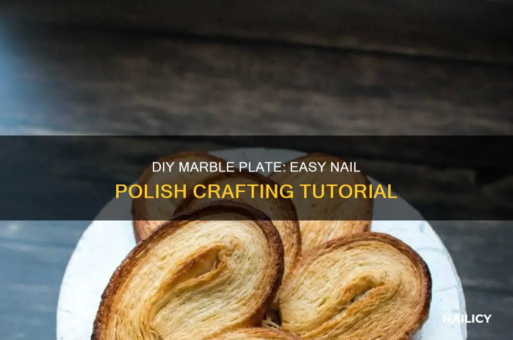 Diy Marble Plate: Easy Nail Polish Crafting Tutorial | Nailicy