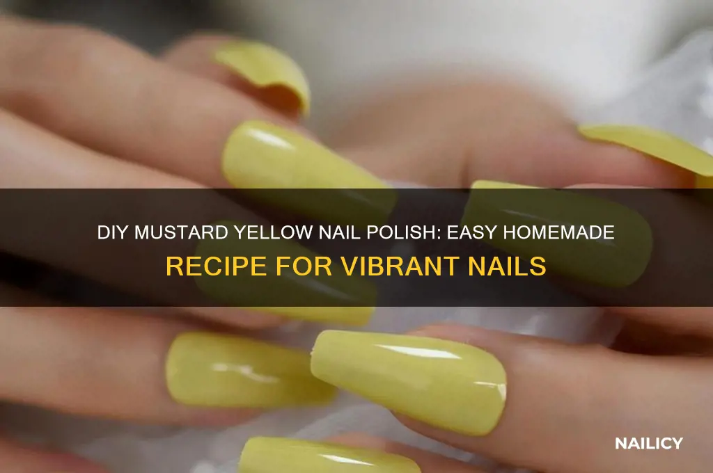 Diy Mustard Yellow Nail Polish: Easy Homemade Recipe For Vibrant Nails ...