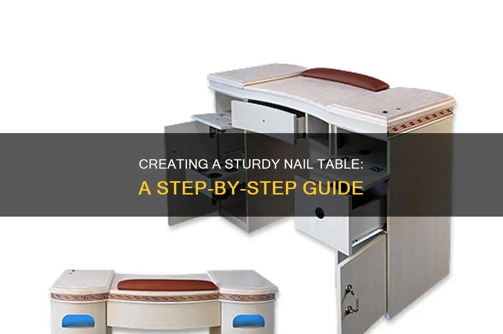 Creating A Sturdy Nail Table: A Step-By-Step Guide | Nailicy