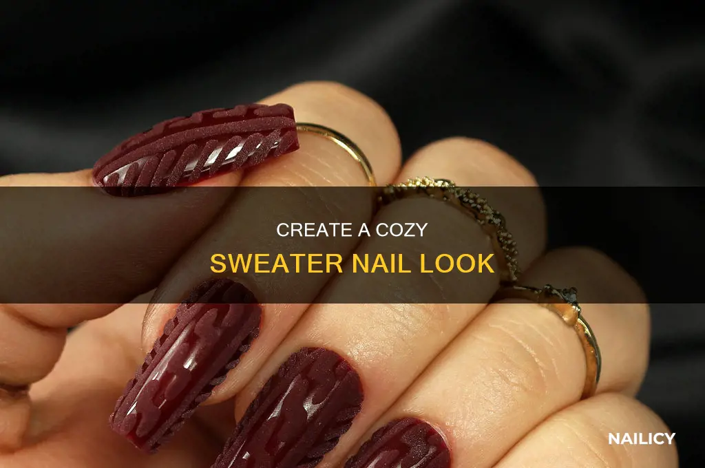 Create A Cozy Sweater Nail Look | Nailicy
