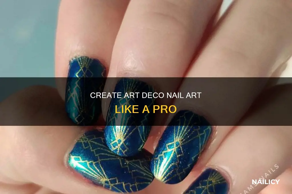 Create Art Deco Nail Art Like A Pro | Nailicy