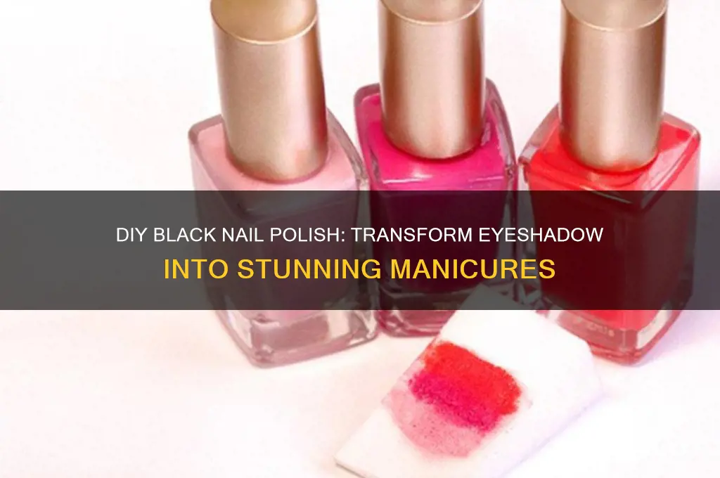 Diy Black Nail Polish: Transform Eyeshadow Into Stunning Manicures ...