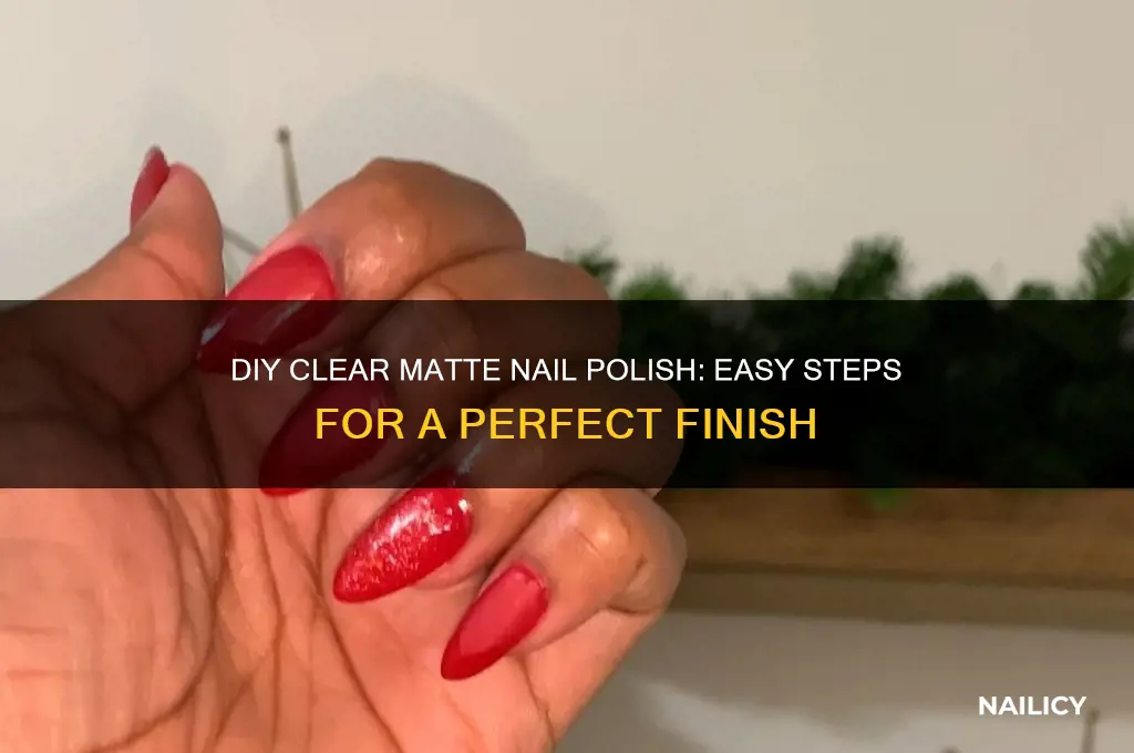 Diy Clear Matte Nail Polish: Easy Steps For A Perfect Finish | Nailicy