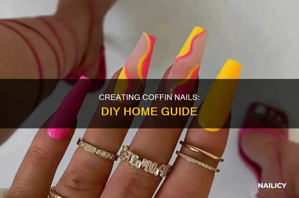 Creating Coffin Nails: Diy Home Guide | Nailicy