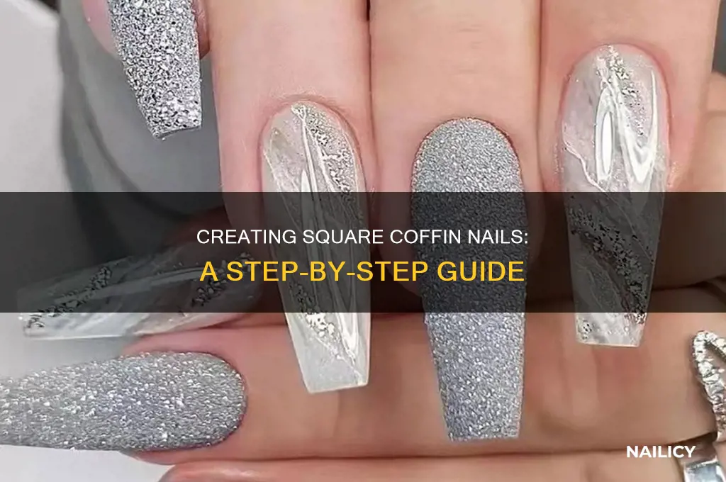 Creating Square Coffin Nails: A Step-By-Step Guide | Nailicy