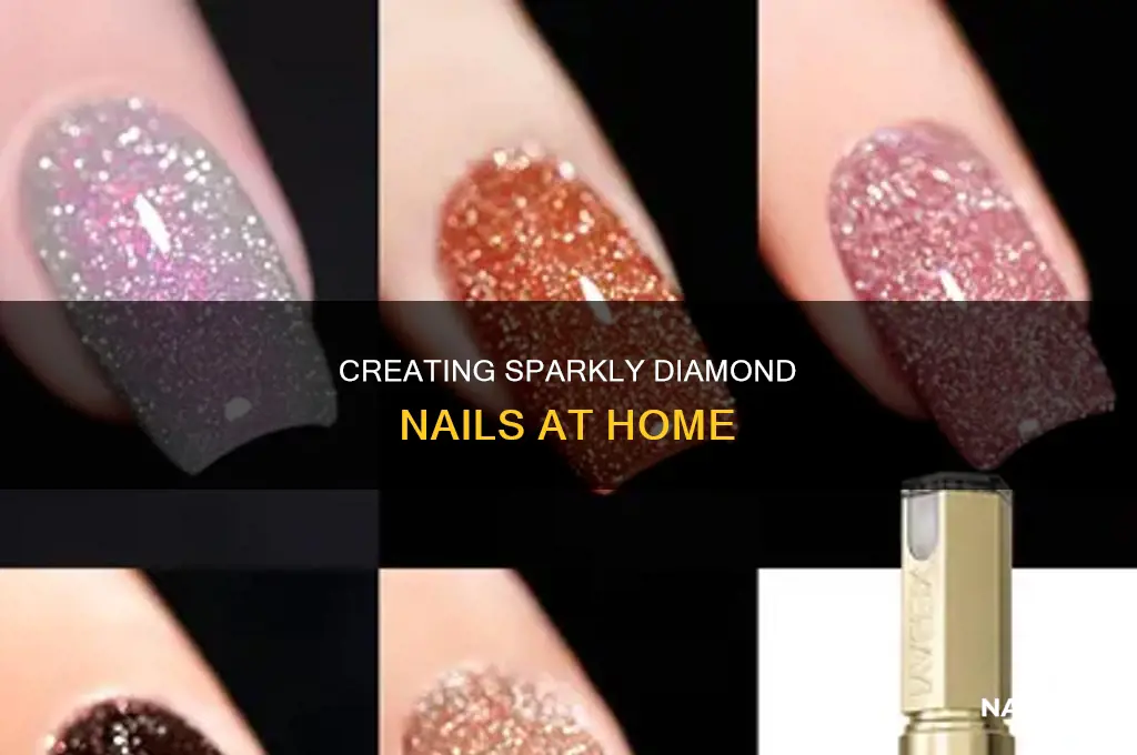Creating Sparkly Diamond Nails At Home | Nailicy