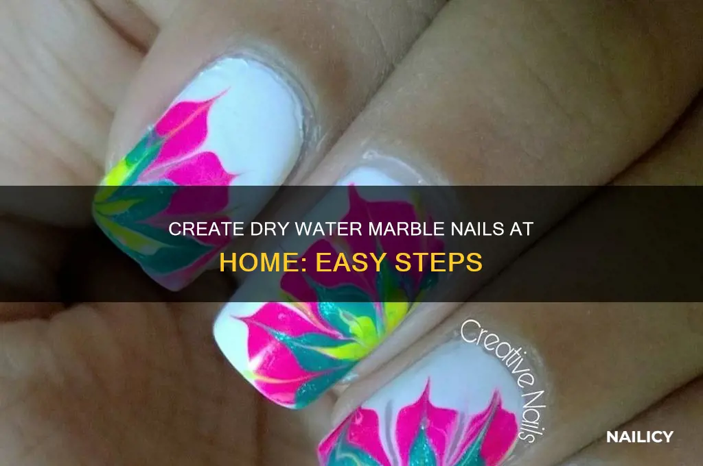 Create Dry Water Marble Nails At Home: Easy Steps | Nailicy
