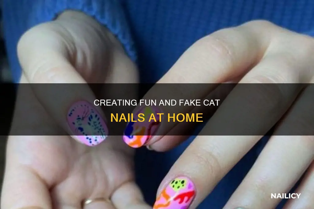 Creating Fun And Fake Cat Nails At Home | Nailicy