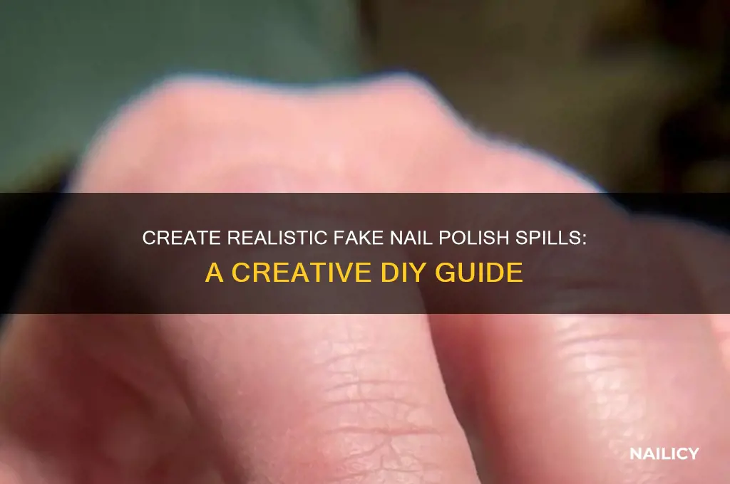 Create Realistic Fake Nail Polish Spills: A Creative Diy Guide | Nailicy