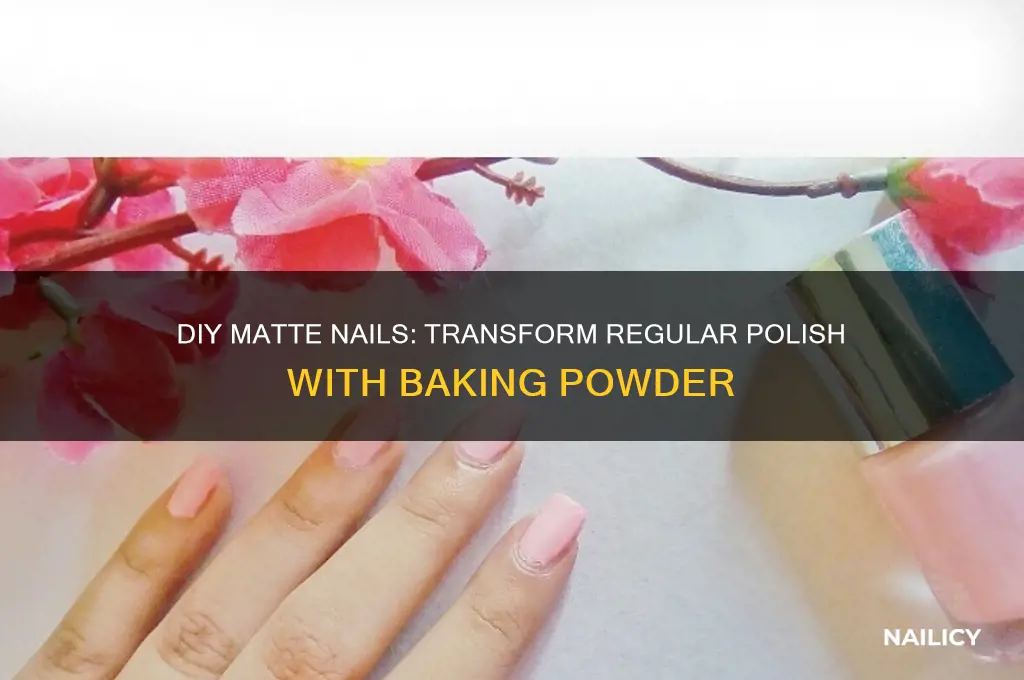 Diy Matte Nails: Transform Regular Polish With Baking Powder | Nailicy
