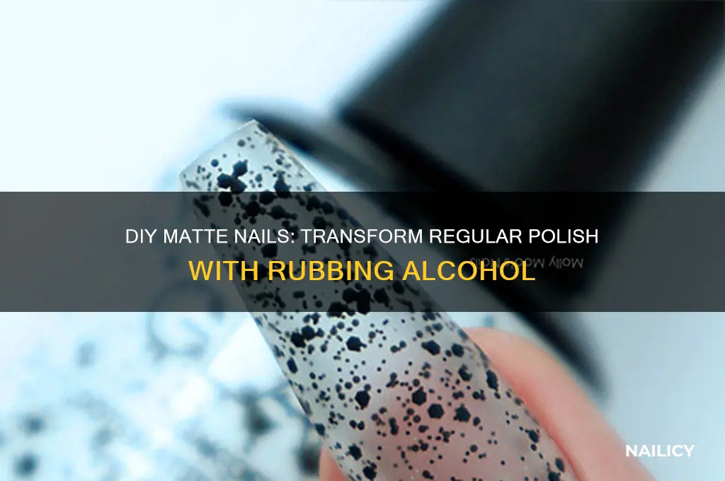 Diy Matte Nails: Transform Regular Polish With Rubbing Alcohol | Nailicy