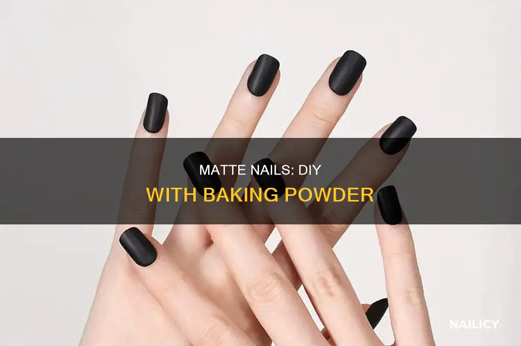 Matte Nails: Diy With Baking Powder | Nailicy