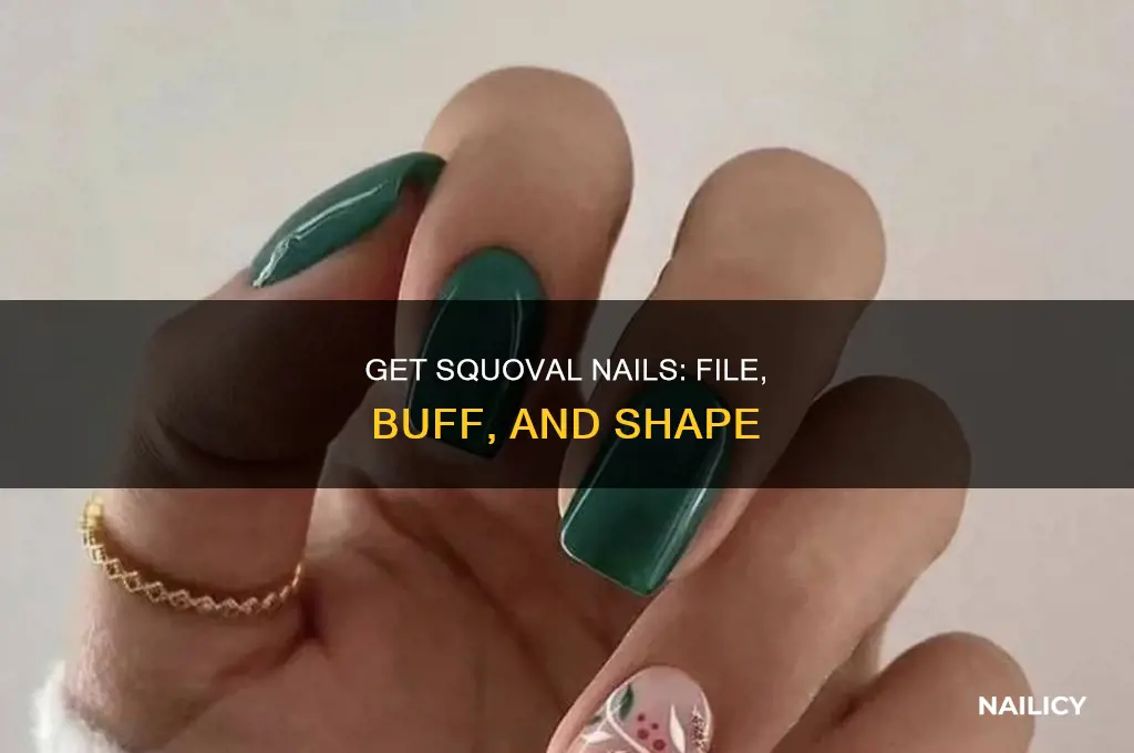 Get Squoval Nails: File, Buff, And Shape | Nailicy