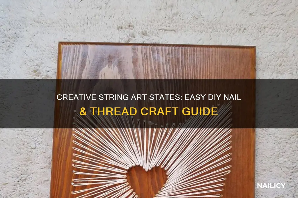Creative String Art States: Easy Diy Nail & Thread Craft Guide | Nailicy