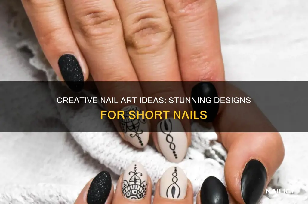 Creative Nail Art Ideas: Stunning Designs For Short Nails | Nailicy