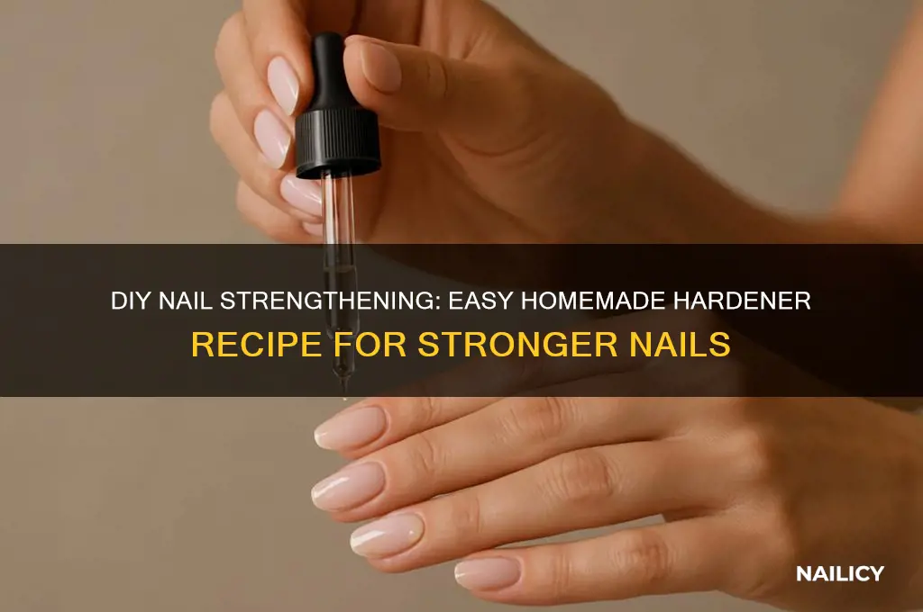 Diy Nail Strengthening: Easy Homemade Hardener Recipe For Stronger ...