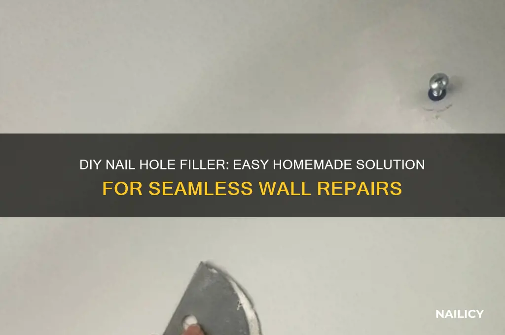 Diy Nail Hole Filler: Easy Homemade Solution For Seamless Wall Repairs ...