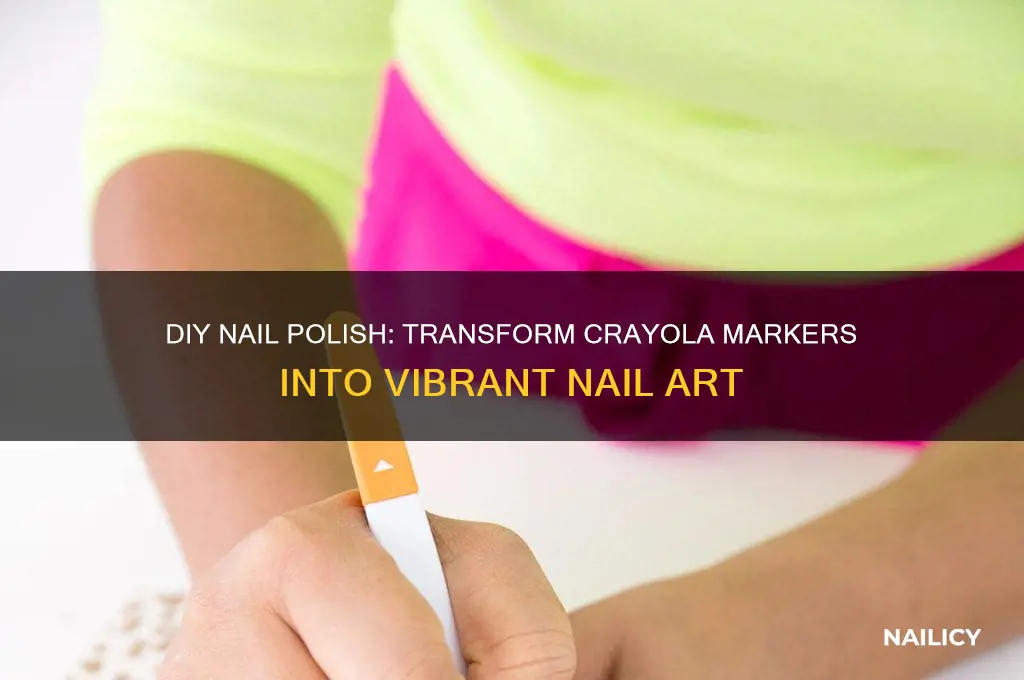 Diy Nail Polish: Transform Crayola Markers Into Vibrant Nail Art | Nailicy