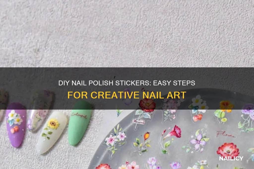 Diy Nail Polish Stickers: Easy Steps For Creative Nail Art | Nailicy