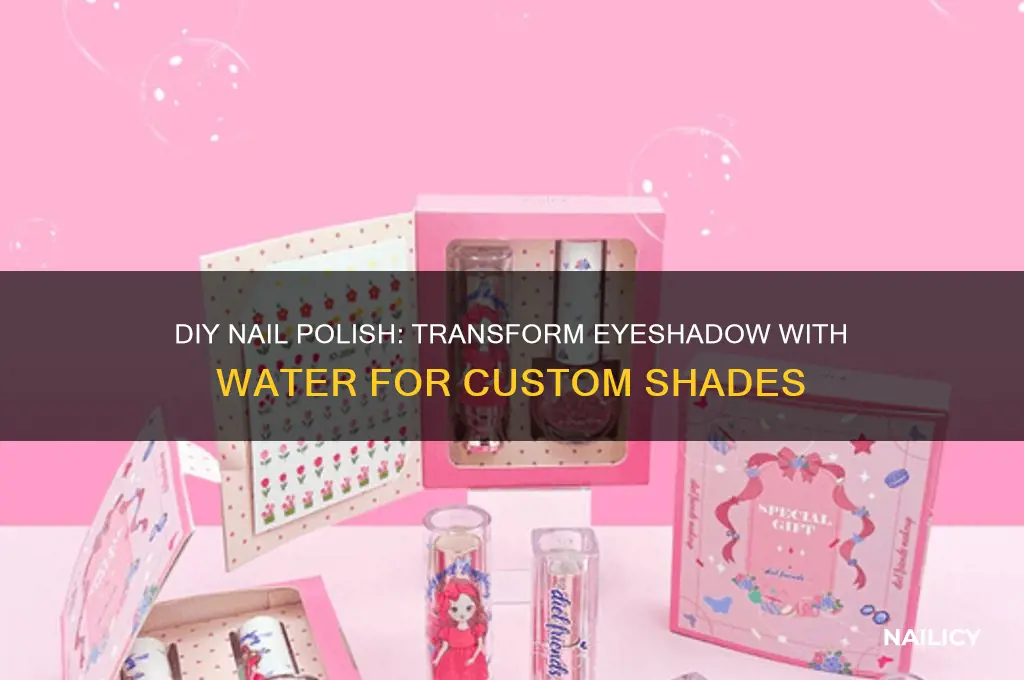 Diy Nail Polish: Transform Eyeshadow With Water For Custom Shades | Nailicy