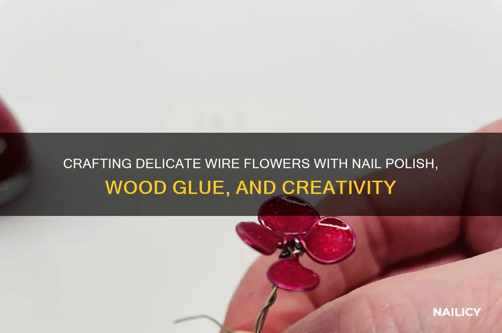 Crafting Delicate Wire Flowers With Nail Polish, Wood Glue, And ...