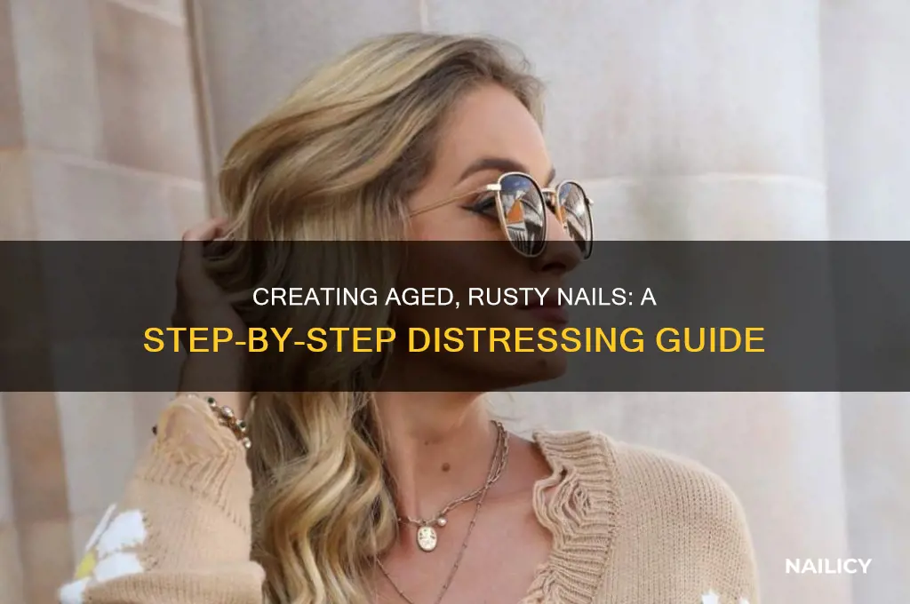Creating Aged, Rusty Nails: A Step-By-Step Distressing Guide | Nailicy