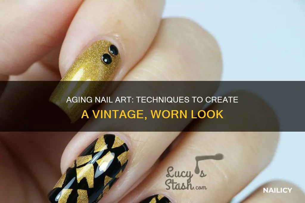 Aging Nail Art: Techniques To Create A Vintage, Worn Look | Nailicy