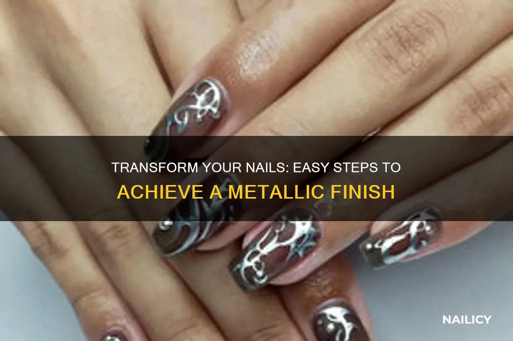 Transform Your Nails: Easy Steps To Achieve A Metallic Finish | Nailicy