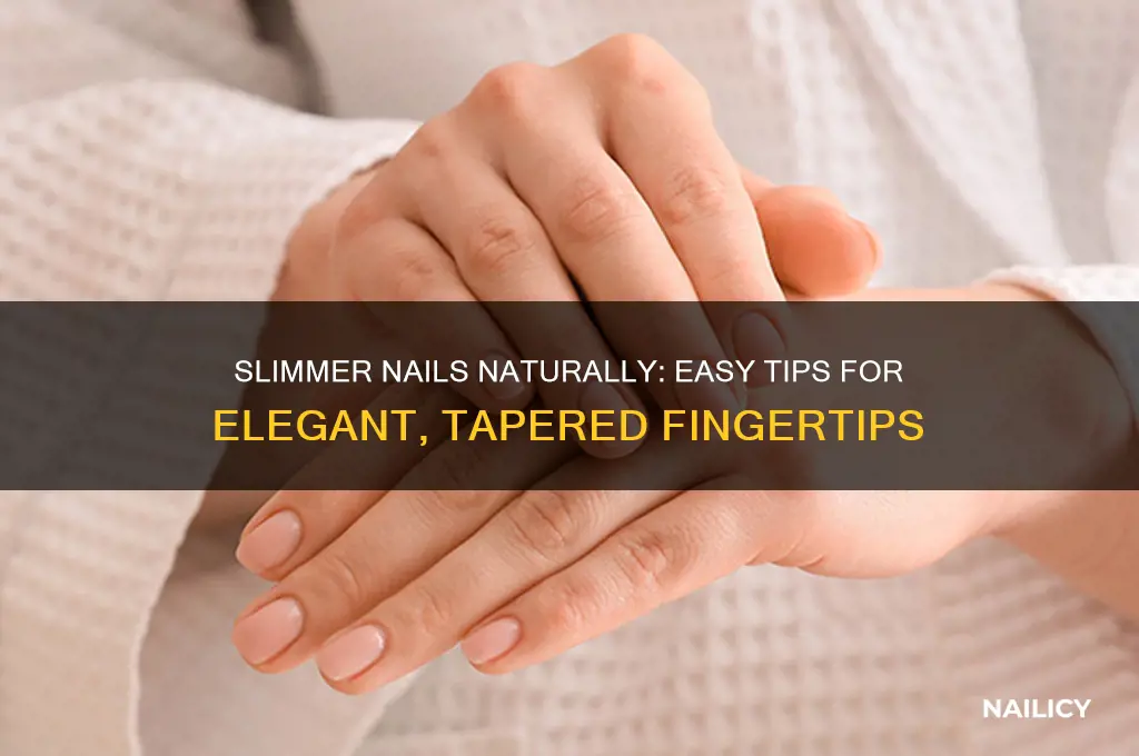 Slimmer Nails Naturally: Easy Tips For Elegant, Tapered Fingertips ...