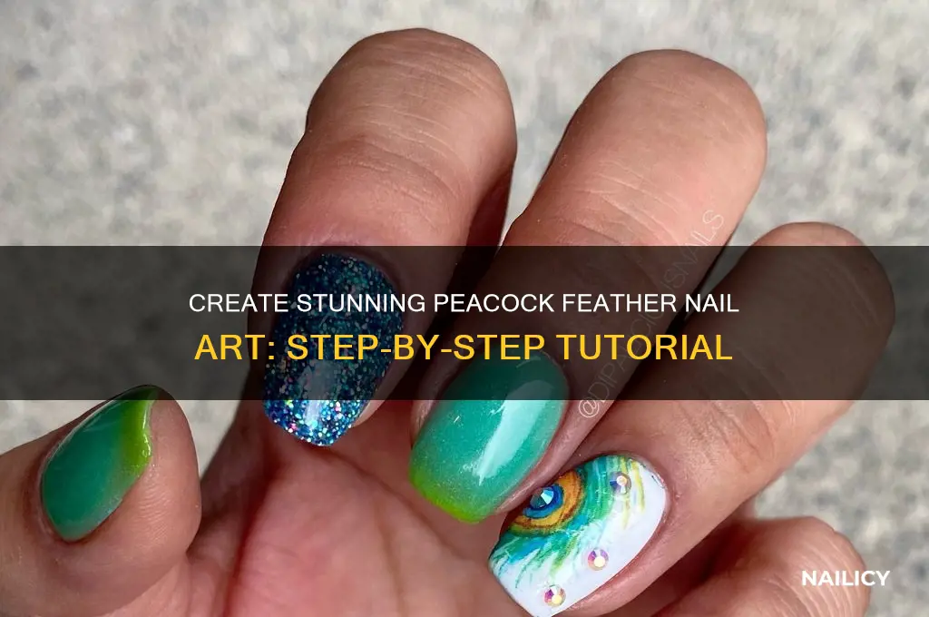 Create Stunning Peacock Feather Nail Art: Step-By-Step Tutorial | Nailicy